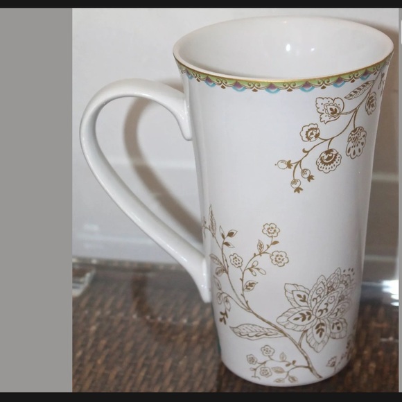 222 Fifth | Dining | 222 Fifth Peacock Garden Tall Latte Mug Cup | Poshmark